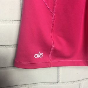 ALO Yoga | Tops | Alo Racer Tank W Mesh Detail Hot Pink Xl | Poshmark